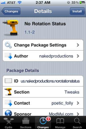 Remove Rotation Lock Icon in Status Bar of iPhone With No Rotation ...