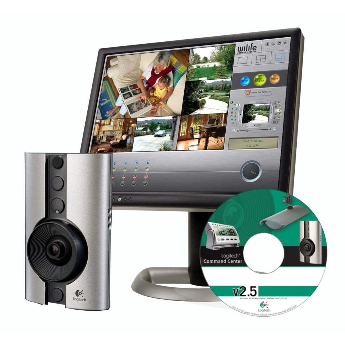 Logitech WiLife Digital Video Security Indoor Master System Camera ...
