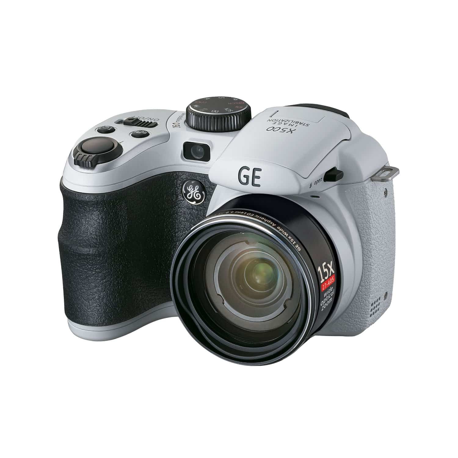 GE Power Pro X500-WH 16 MP with 15 x Optical Zoom Digital Camera - The ...