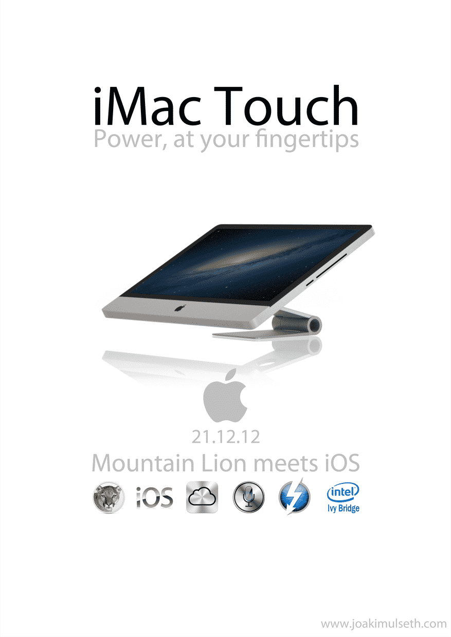 iMac Touch Concept, Features Siri And Other iOS Features - The Tech Journal