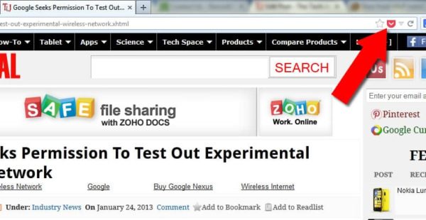 [Tutorial] How To Save Webpages To Read Them Later Via "Pocket" - The Tech Journal