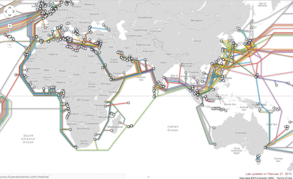 Interactive Map Details The Undersea Cables – The Tech Journal