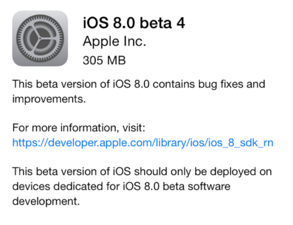 Apple Released iOS 8 Beta 4, Comes With Tips App And Bug Fixes - The ...