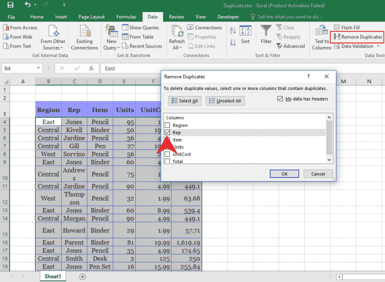 Excel Basics: How To Remove Duplicates In Excel - The Tech Journal