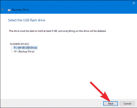 How To Create A Windows 10 Recovery Disk On USB - The Tech Journal